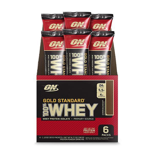 Optimum Nutrition 100% Whey Gold Standard Individual Stick Packs ...