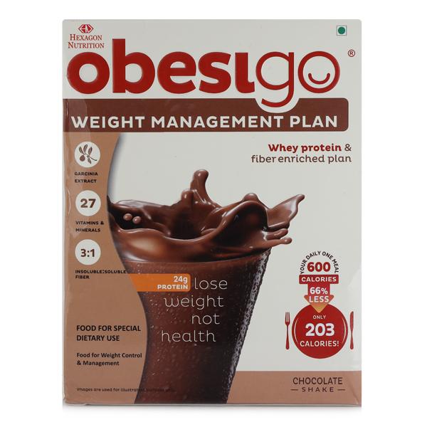 Buy Hexagon Nutrition Obesigo Powder - Chocolate Shake Flavour (Pack of ...