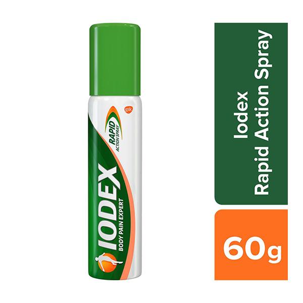 Buy Iodex Rapid Action Spray 60 gm Online at Discounted Price | Netmeds