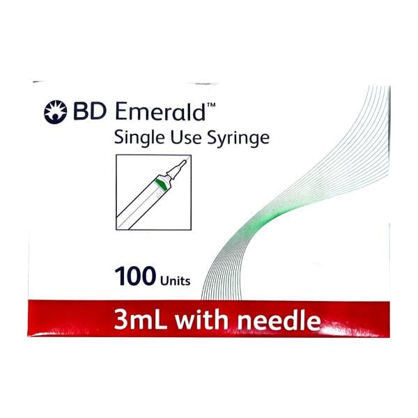 Buy BD Emerald Single Use Syringe 3 ml With Needle 23G Online at Discounted Price | Netmeds
