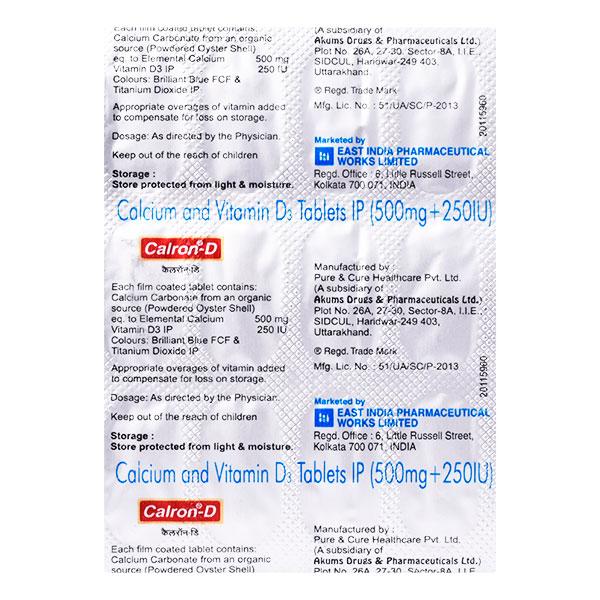 Calron D Tablet 15'S