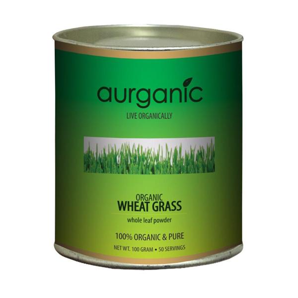 aurganic Organic Whole Leaf Powder - Wheat Grass 100 gm