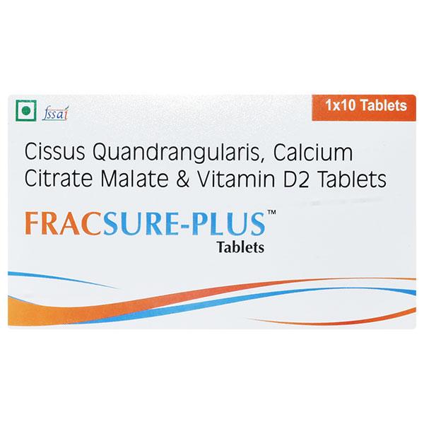 FRACSURE PLUS Tablet 10's Price, Uses, Side effects, Substitutes | Netmeds