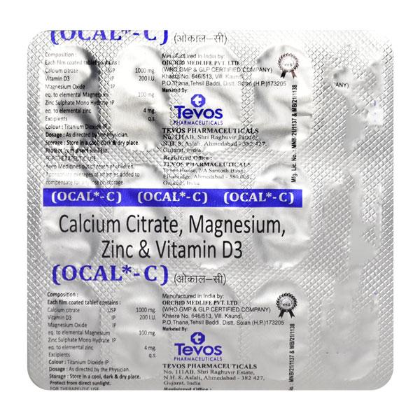 Ocal C Tablet 15'S