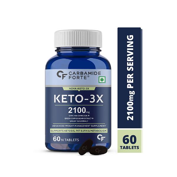 Buy CF Keto-3X 2100 mg Veg Tablet 60's Online at Discounted Price | Netmeds