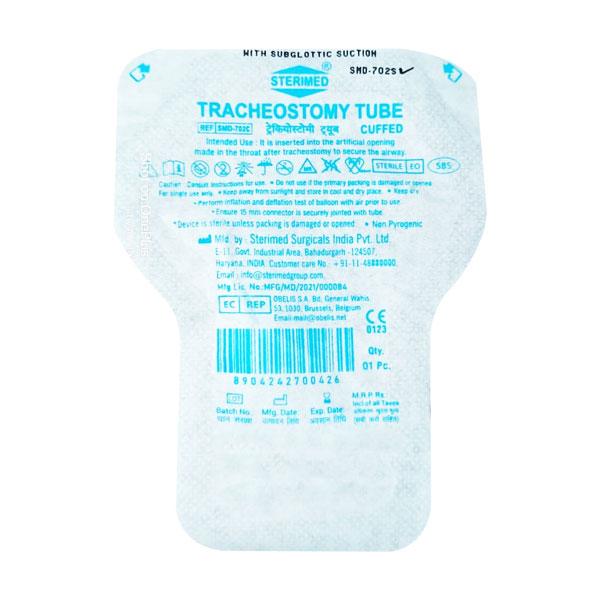 Sterimed Tracheostomy with Subglottic Suction Cuffed Tube 1's