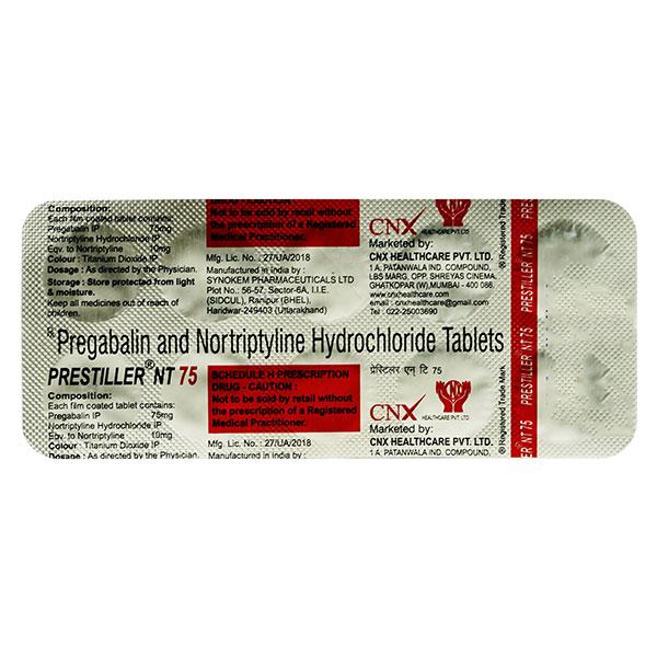 PRESTILLER NT 75 Tablet 10's Price, Uses, Side effects, Substitutes ...