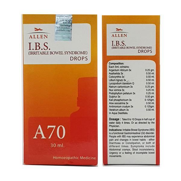 Allen A70 I.B.S.(Irritable Bowel Syndrome) Drops 30 ml online at best ...