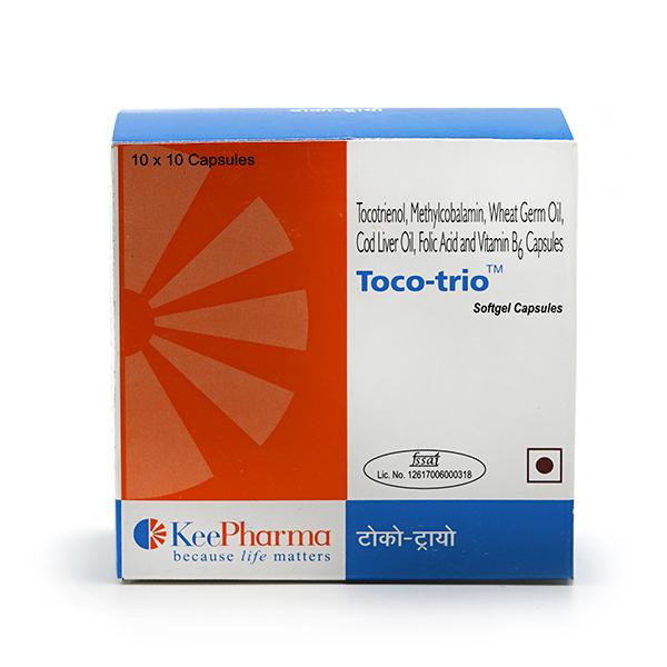 Kee Pharma Toco-trio Softgel Capsule (Pack of 10 X 10's)
