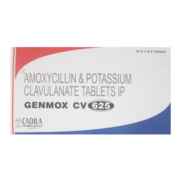 GENMOX CV 625mg Tablet 10's Price, Uses, Side effects, Substitutes ...