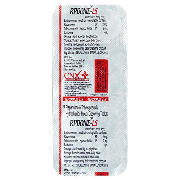 RPDONE LS 2/2mg Tablet 10's Price, Uses, Side effects, Substitutes ...