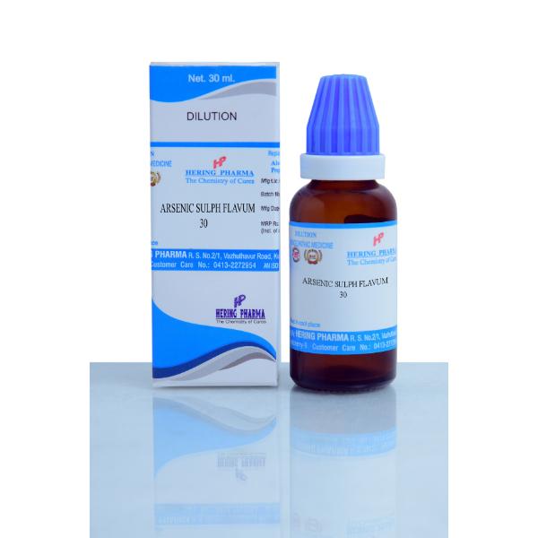 Hering Pharma Arsenic Sulph Flava 30 Dilution 30 ml Online at Best ...