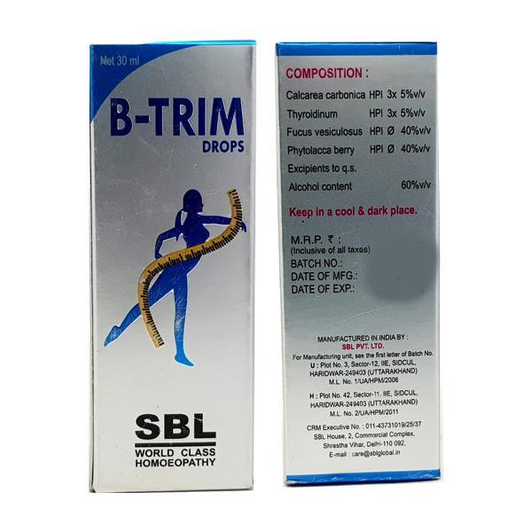 SBL B-TRIM DROPS 30 ml online at best price-Homeopathy