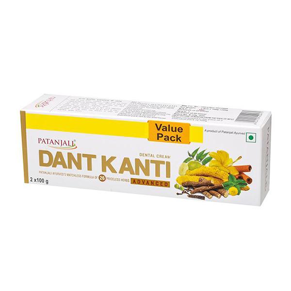 Patanjali Dant Kanti Tooth Paste - Advanced (Pack of 2 x 100 gm)