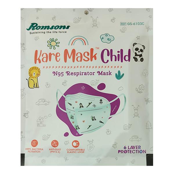 Romsons Kare N95 Respirator Mask Child (GS - 6103C) 1's Online at ...