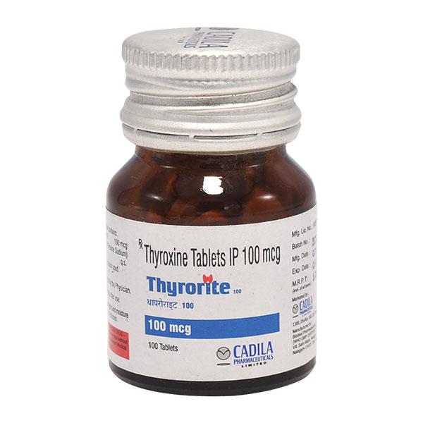 Thyrorite 100mcg Tablet 100'S : Uses, Side Effects, Price | Netmeds
