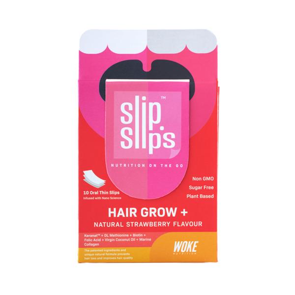 Slip Slips Hair Grow+ Slips - Natural Strawberry Flavour 10's Online at ...