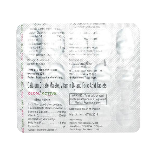 Buy ZECAL ACTIVE Tablet 15's Online at Upto 25% OFF | Netmeds
