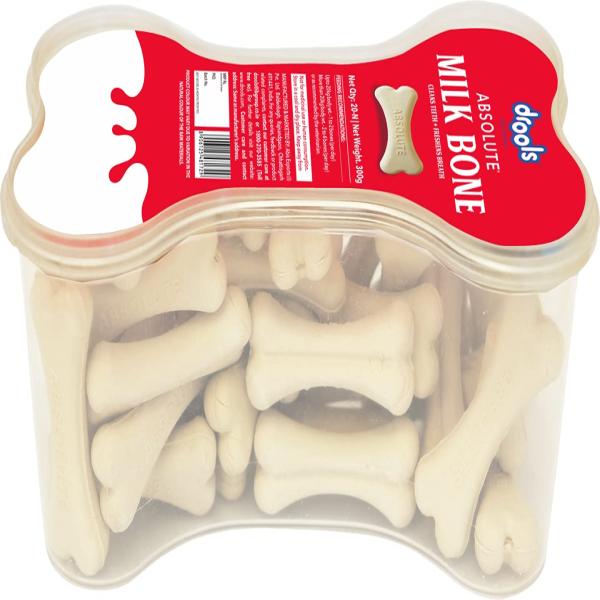 Drools Absolute Milk Bone Jar, Dog Treats - NEW 20's Online at Best ...