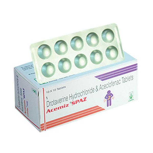 Acemiz Spaz 80/100mg Tablet 10'S