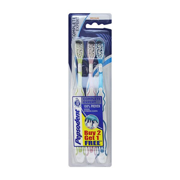 Buy Pepsodent Complete Expert Toothbrush - Medium (Buy 2 Get 1 Free ...