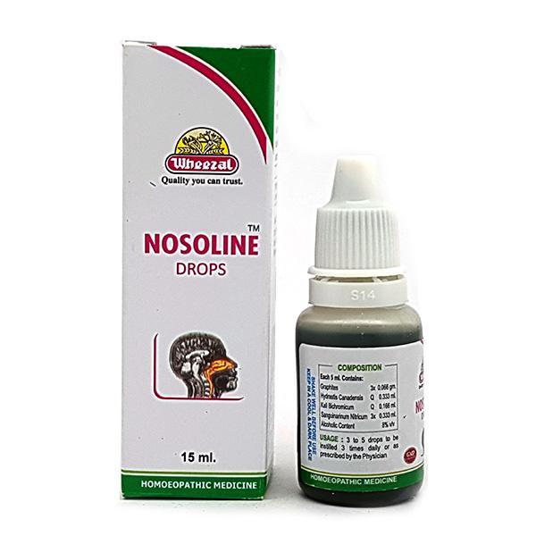 Buy Wheezal Nosoline Nasal Drops 15 ml online at best price-Homeopathy