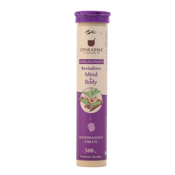 Upkarma Ayurveda Ashwagandha Effervescent Tablet 20's Online at Best ...