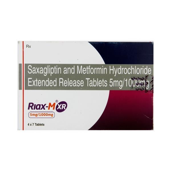 Riax M XR 5/1000mg Tablet 7'S