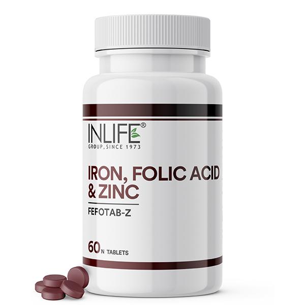 Inlife Iron Folic Acid Zinc Tablets 60's Online at Discounted Price ...