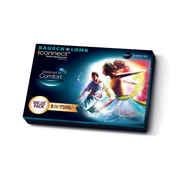 Bausch & Lomb iConnect Monthly Contact Lens - 6 Lens/Box (-1.5)
