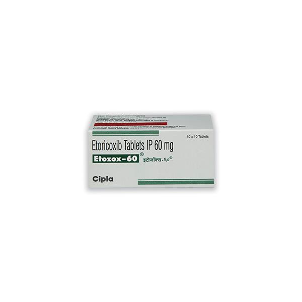Etozox 60mg Tablet 10'S : Uses, Side Effects, Price | Netmeds