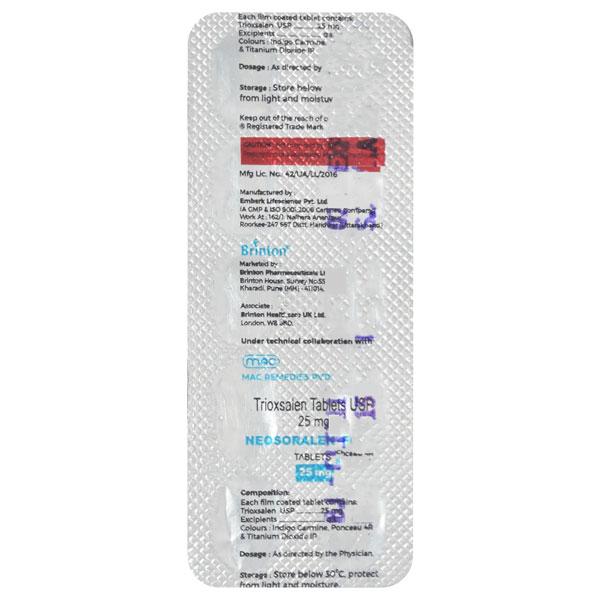 NEOSORALEN FORTE 25mg Tablet 10's Price, Uses, Side effects ...