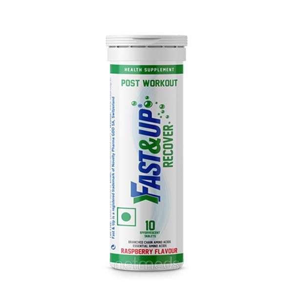 Fast&Up Recover Post Workout Tablets - Raspberry Flavour 10's