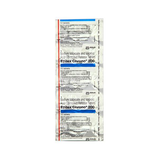 Epilex Chrono 200mg Tablet 10'S