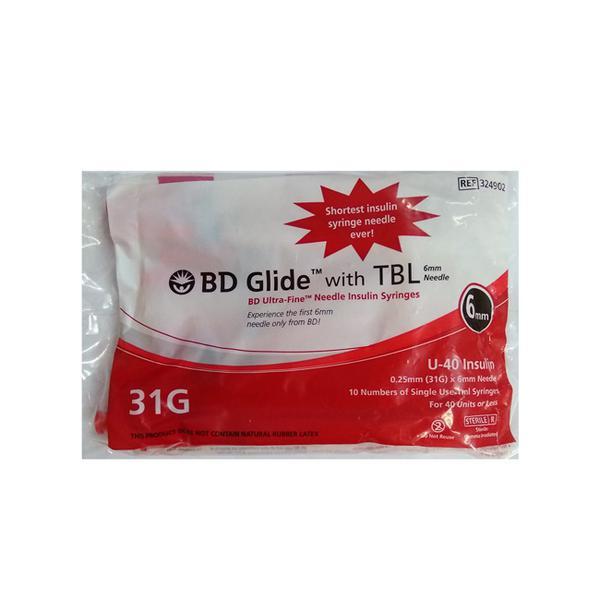 Buy BD Ultra-Fine 40IU 31G Syringe 1x10's - Insulin Syringes | Netmeds