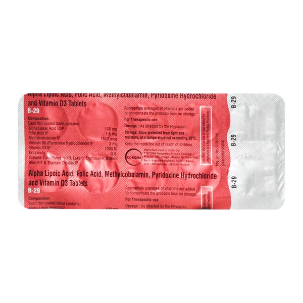 Buy B 29 Tablet 10'S Online at Upto 25% OFF | Netmeds