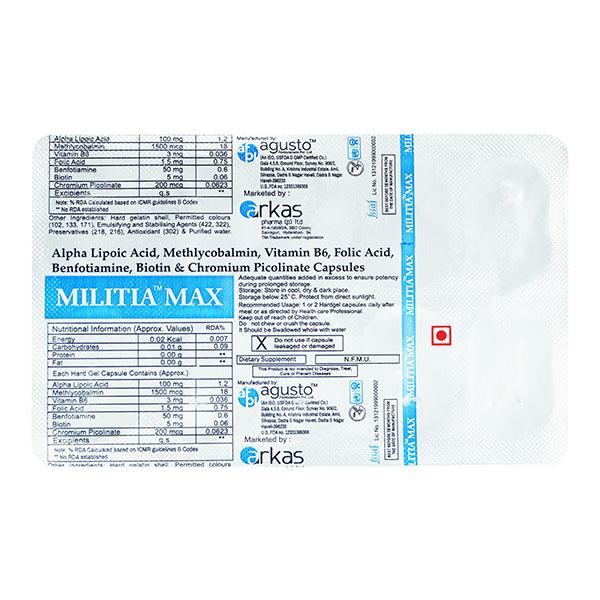 MILITIA MAX Capsule 10's