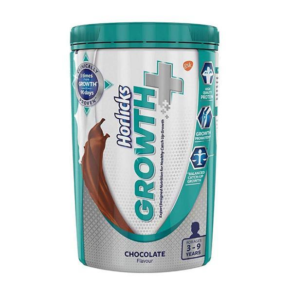 Horlicks Growth Plus Powder - Chocolate Flavour 400 gm (Pet Jar)