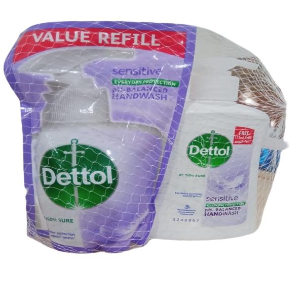 Dettol Handwash Combo Pack (Sensitive 175 ml + Sensitive 200 ml) 1 s ...