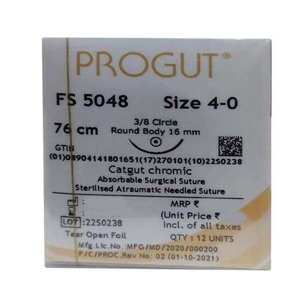 Dolphin Progut Catgut Chromic Suture (FS 5048) (4-0) (76 cm) 1's