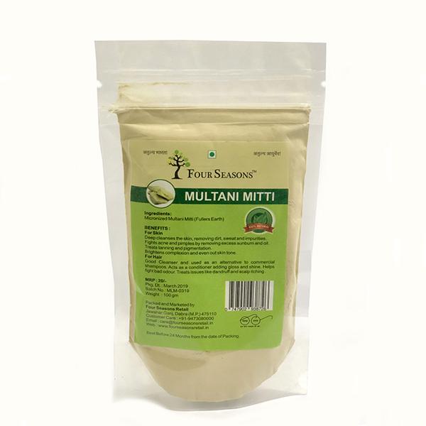 Four Seasons Multani Mitti Powder (Pack of 5 x 100 gm)
