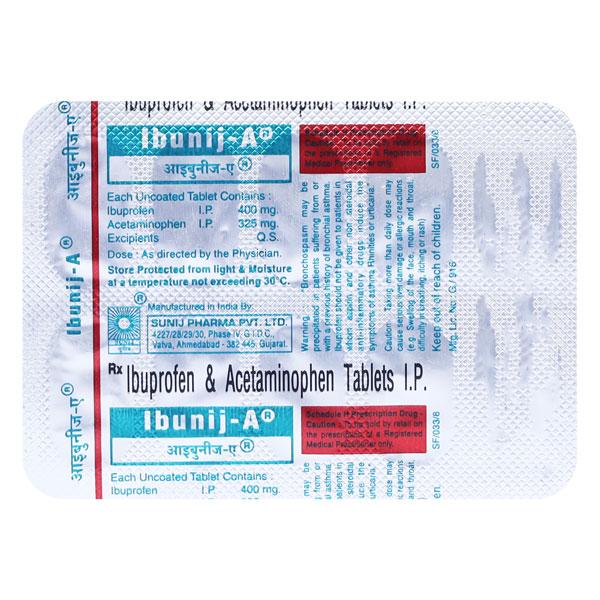 IBUNIJ A Tablet 10's Price, Uses, Side effects, Substitutes | Netmeds
