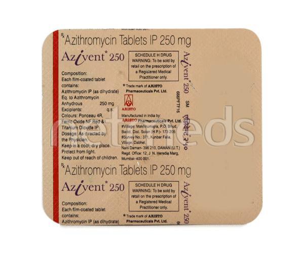 Azivent 250mg Tablet 6'S