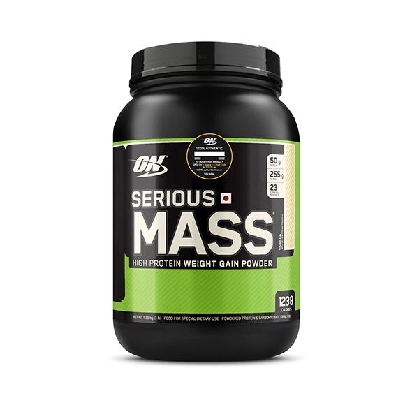 Buy Optimum Nutrition (ON) Serious Mass Powder - Vanilla Flavour 3 lb ...