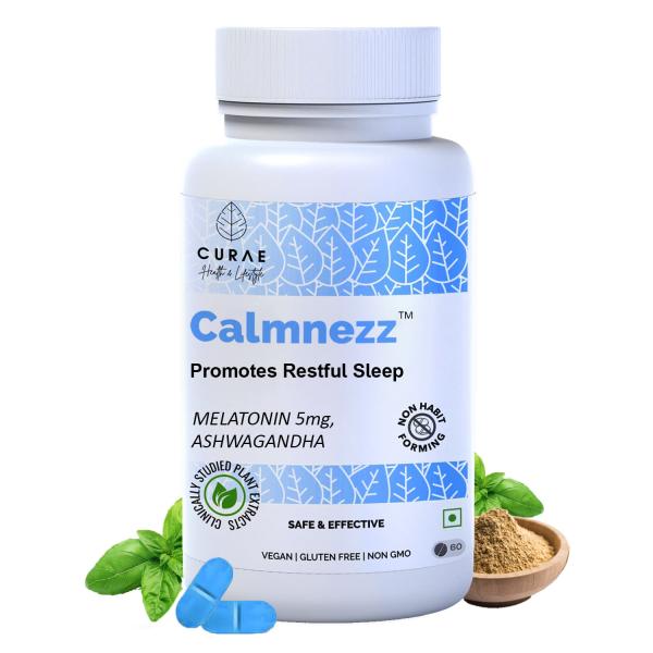 Curae Health Calmnezz Promotes Restful Sleep Tablets 60's Online at ...