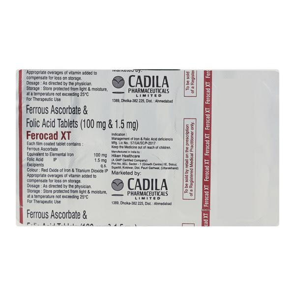 Ferocad XT Tablet 10'S