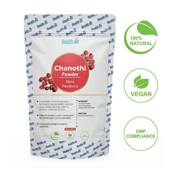 Buy HealthVit Natural Chanothi Powder (Abrus Precatorius) 100 gm online ...