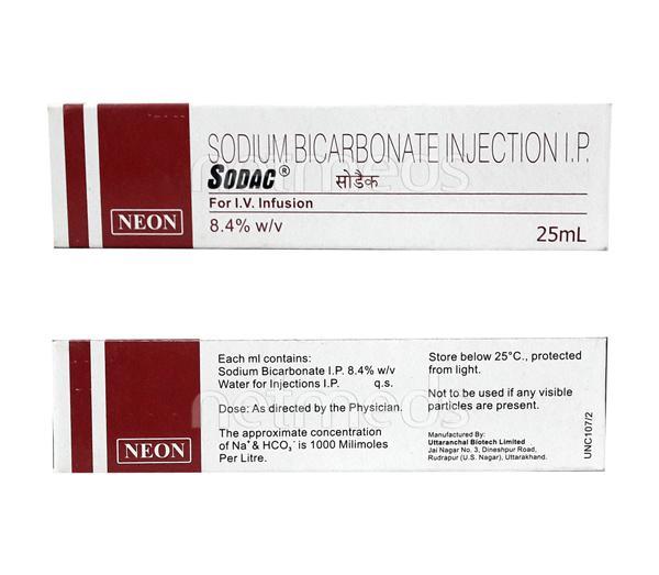 Sodac Injection 25ml Price, Uses, Side effects, Substitutes | Netmeds
