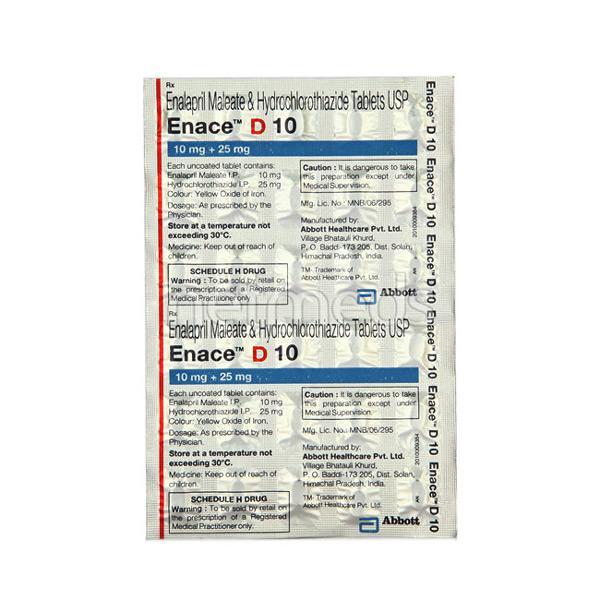 Enace D 10mg Tablet 30'S