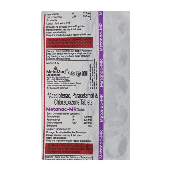 METANAC MR Tablet 10's
